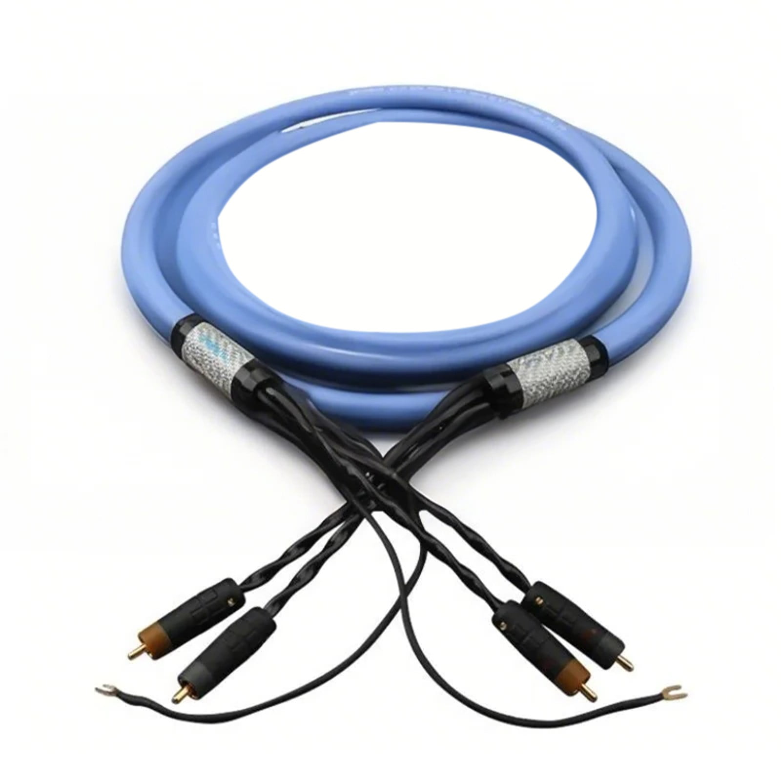Heavy Duty HiFi Sound Phono Interconnector Line Silver Plated ...