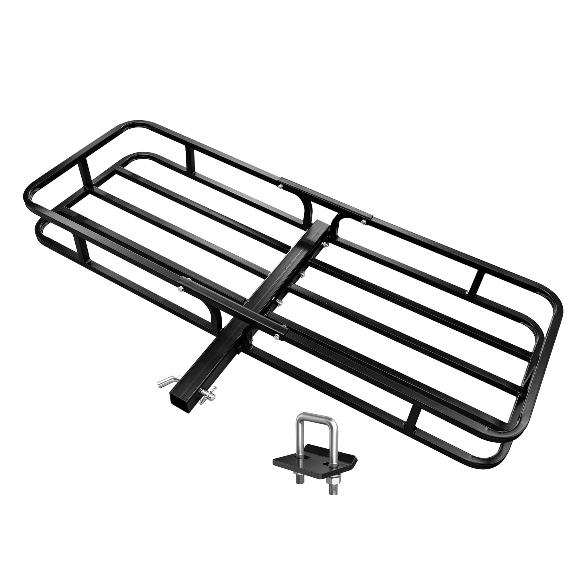Heavy Duty Hitch Mount Cargo Carrier Load Capacity 500 Lbs 53" X 19" X ...