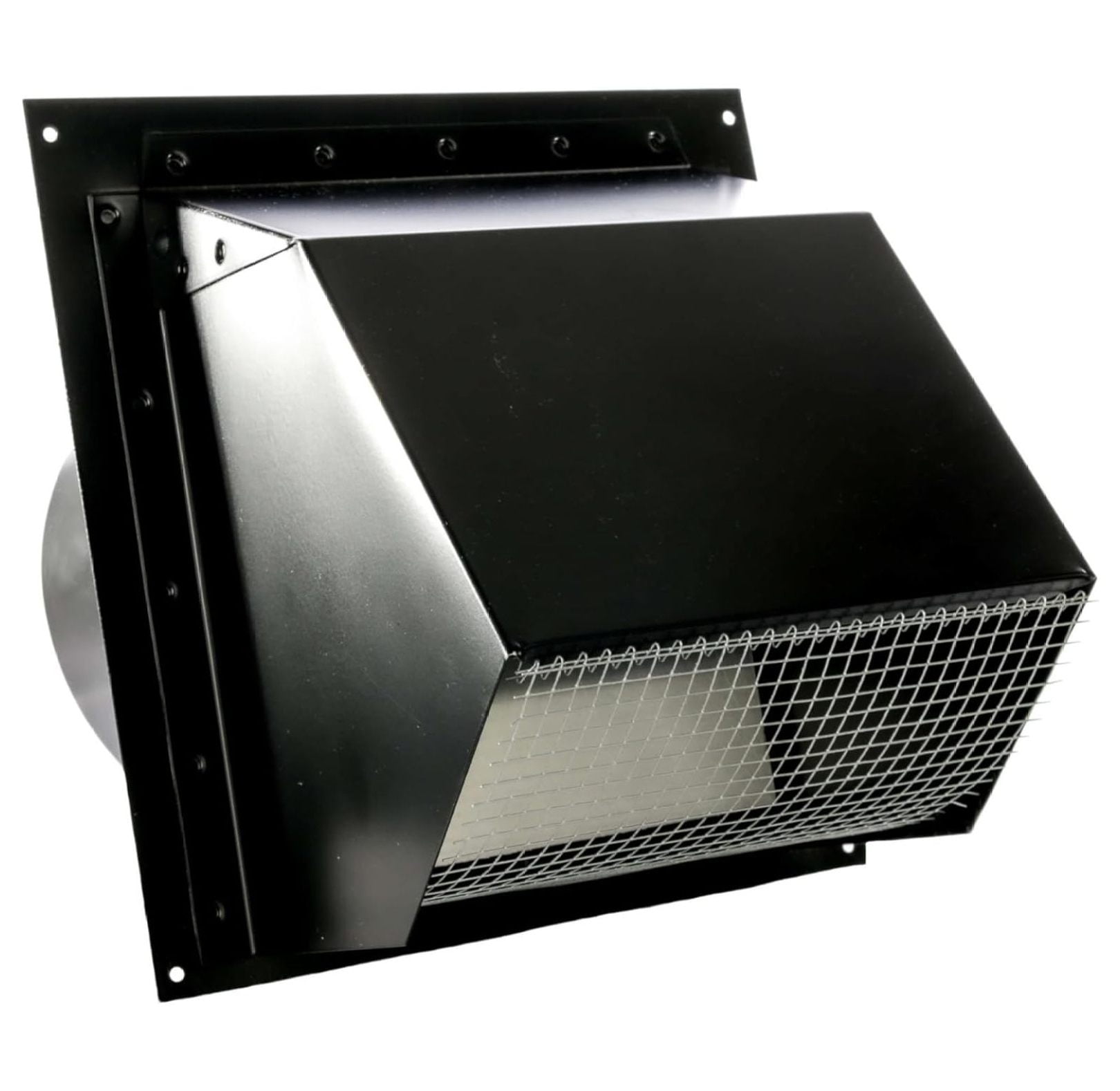 Heavy Duty Hooded Wall Vent with Spring Loaded Damper and Screen ...