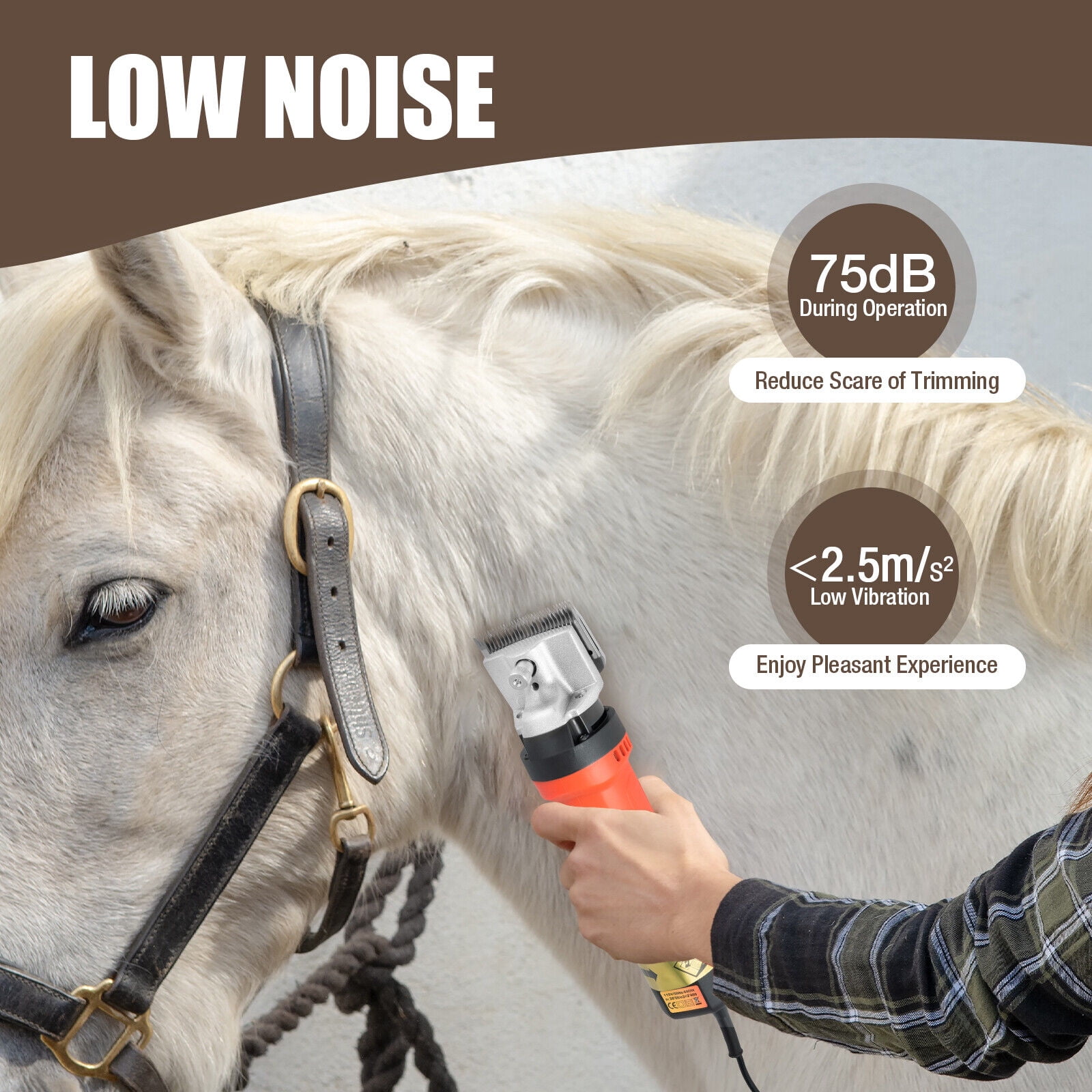 Professional Horse Clippers Electric Animal Grooming Clippers for Horse ...