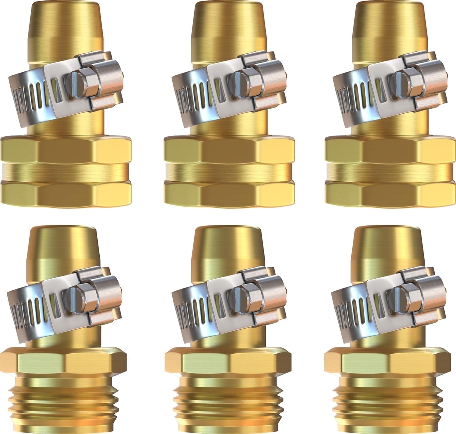 Heavy Duty Hose Repair Kit, Male Female Water Hose Repair End, Solid ...