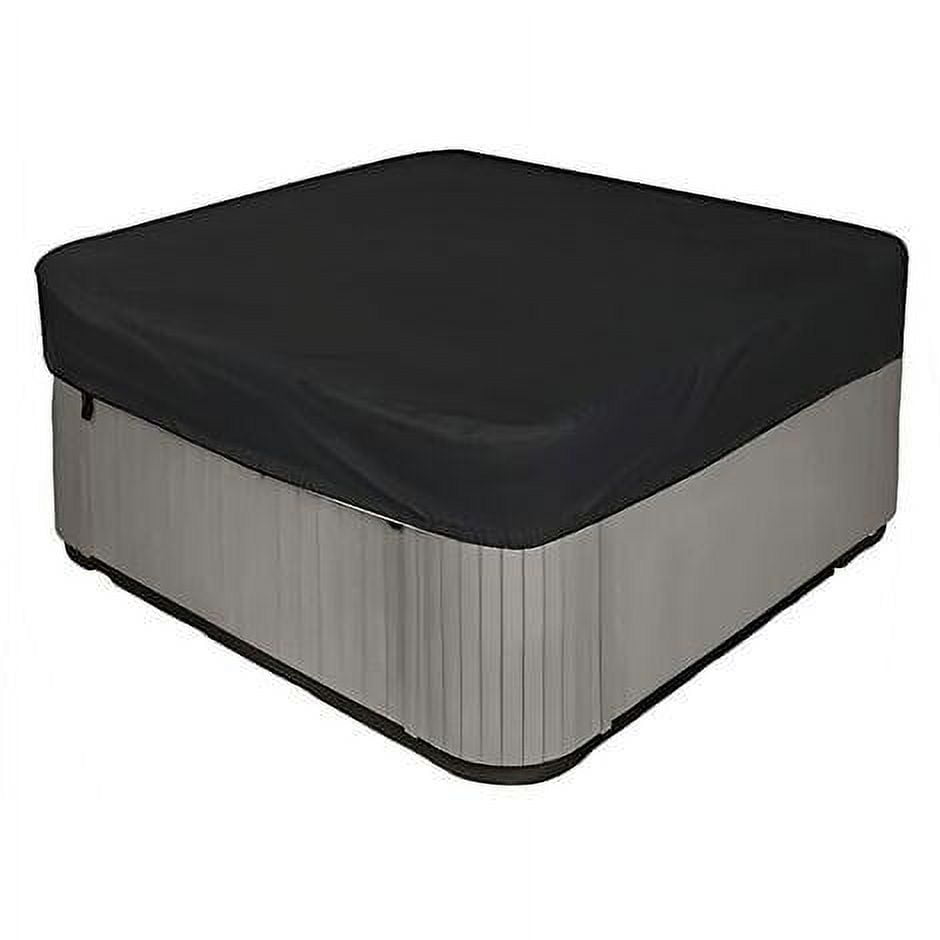 Heavy Duty Hot Tub Cover Case, Black Weather Resistant Tub Cover, Fully ...