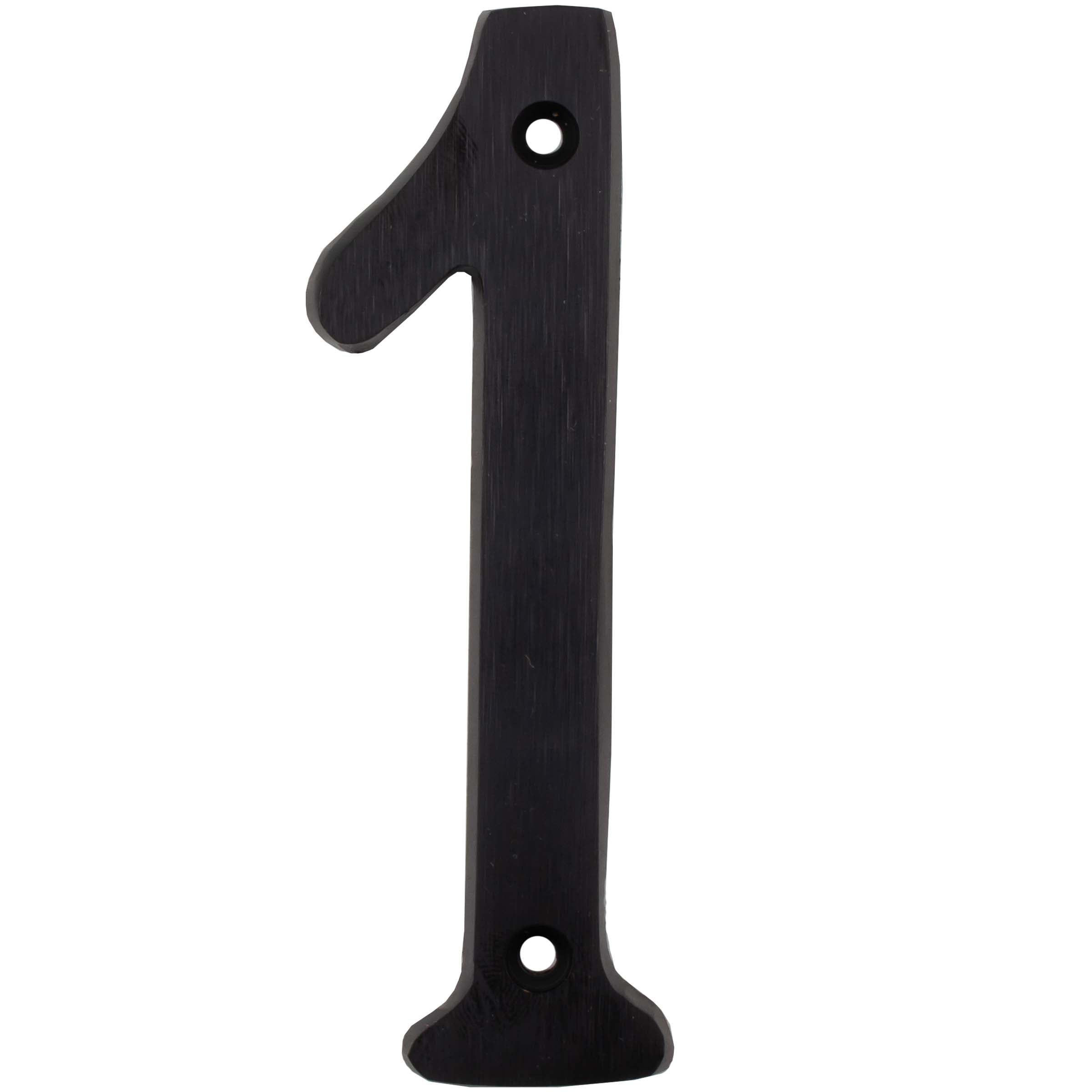 Heavy-Duty House Numbers, #1, 4 Inches, Matte Black by Stone Harbor ...