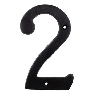 Heavy-Duty House Numbers, #4, 4 Inches, Matte Black by Stone Harbor ...