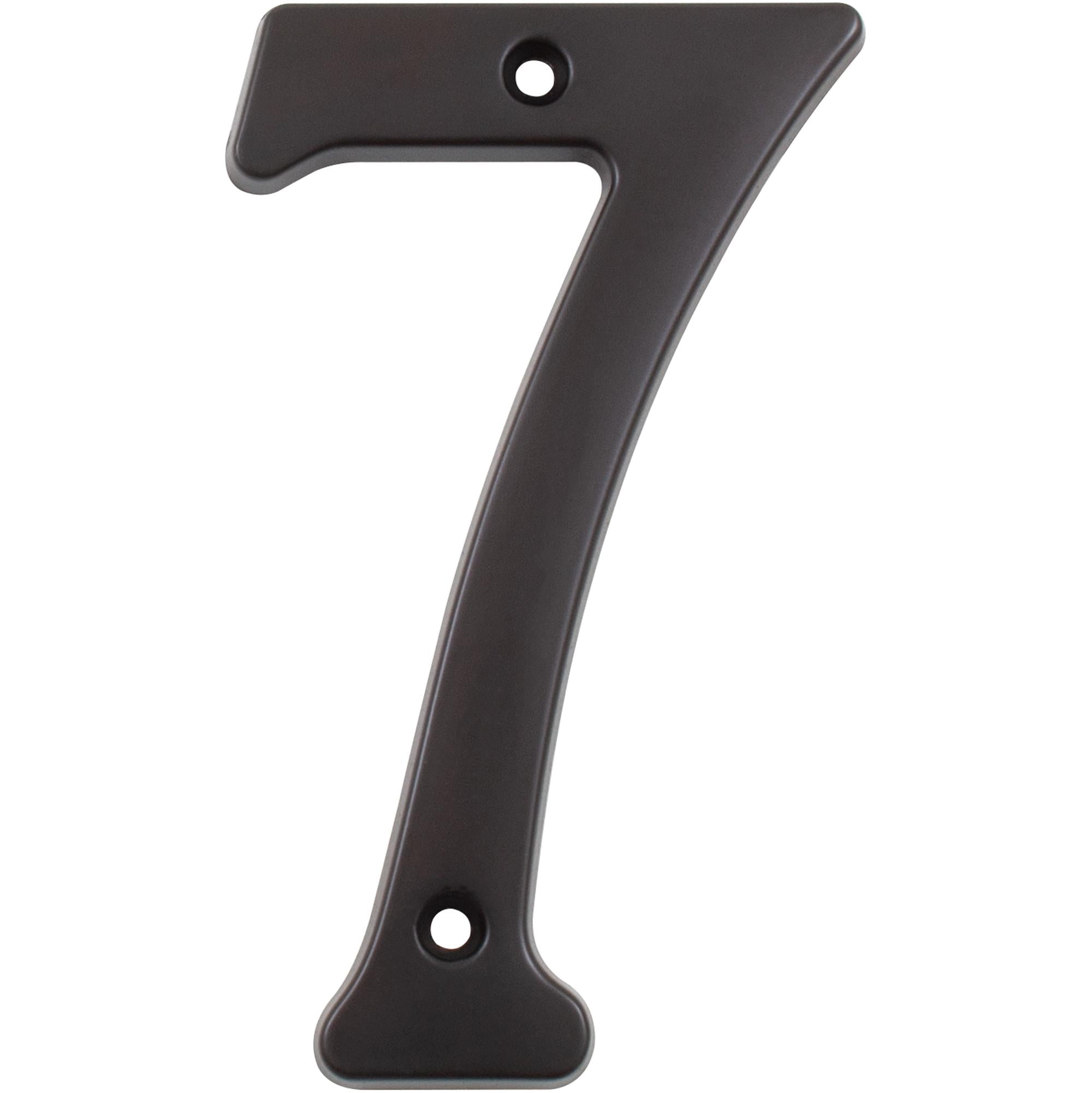 Heavy-Duty House Numbers, #7, 4 Inches, Oil-Rubbed Bronze by Stone ...
