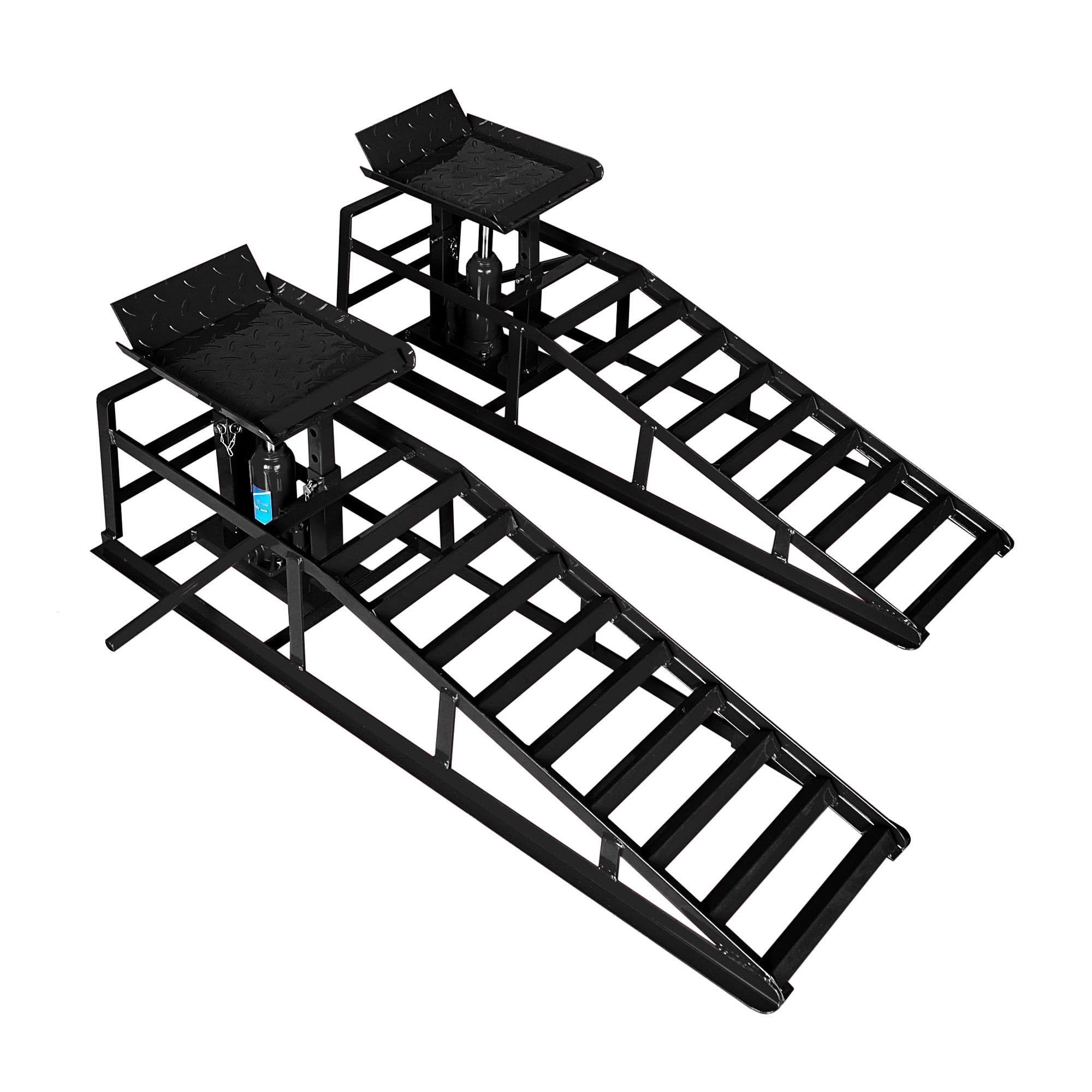 Heavy-Duty Hydraulic Car Ramps (2 Pack) - 11000 LBS Capacity, 9.8-15 ...