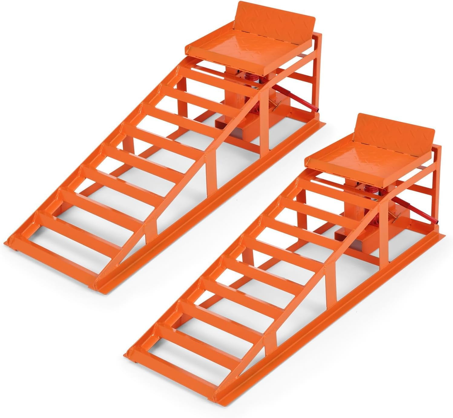 Heavy Duty Hydraulic Car Ramps,5T 12,000lbs Capacity Adjustable Height ...