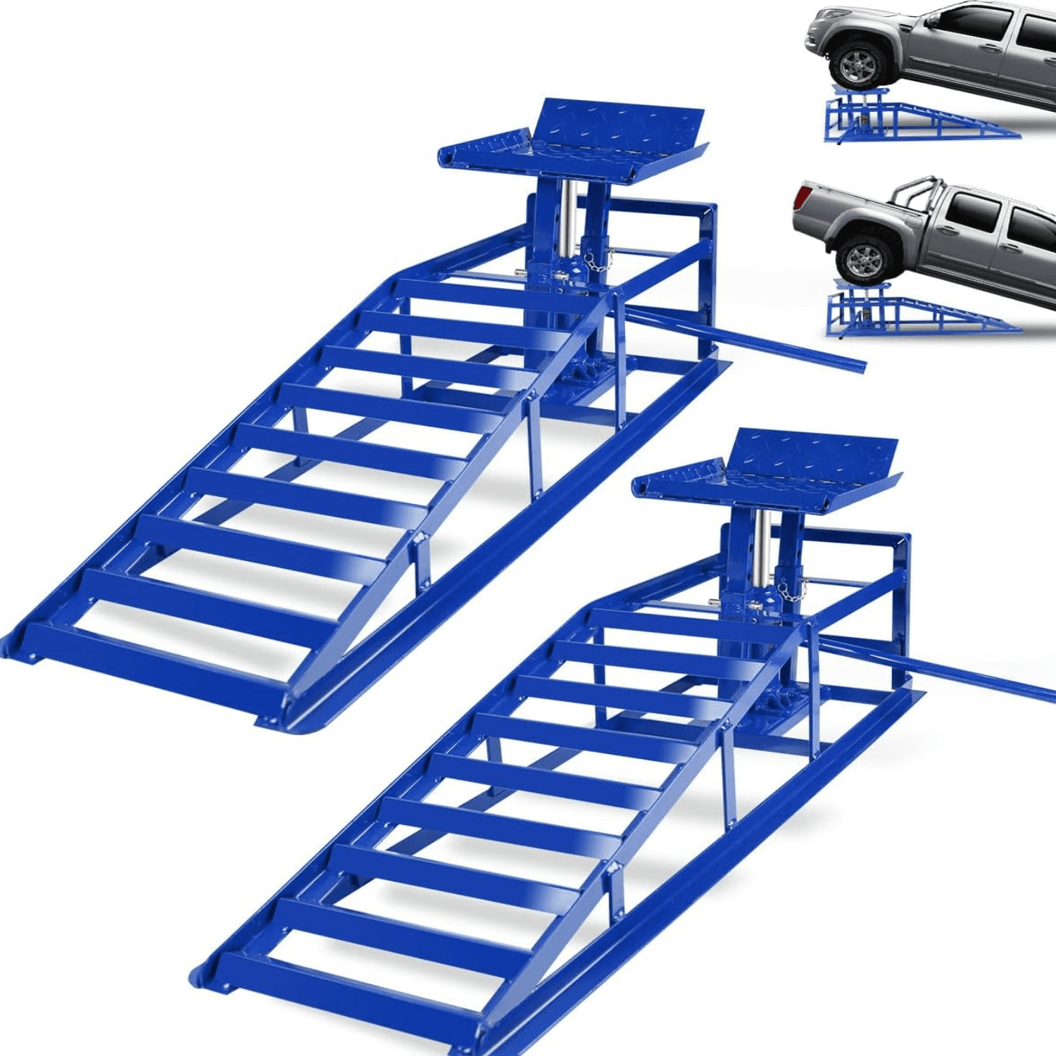 Heavy-Duty Hydraulic Car Ramps,Vehicle Ramps with 5T / 10000lbs Load ...