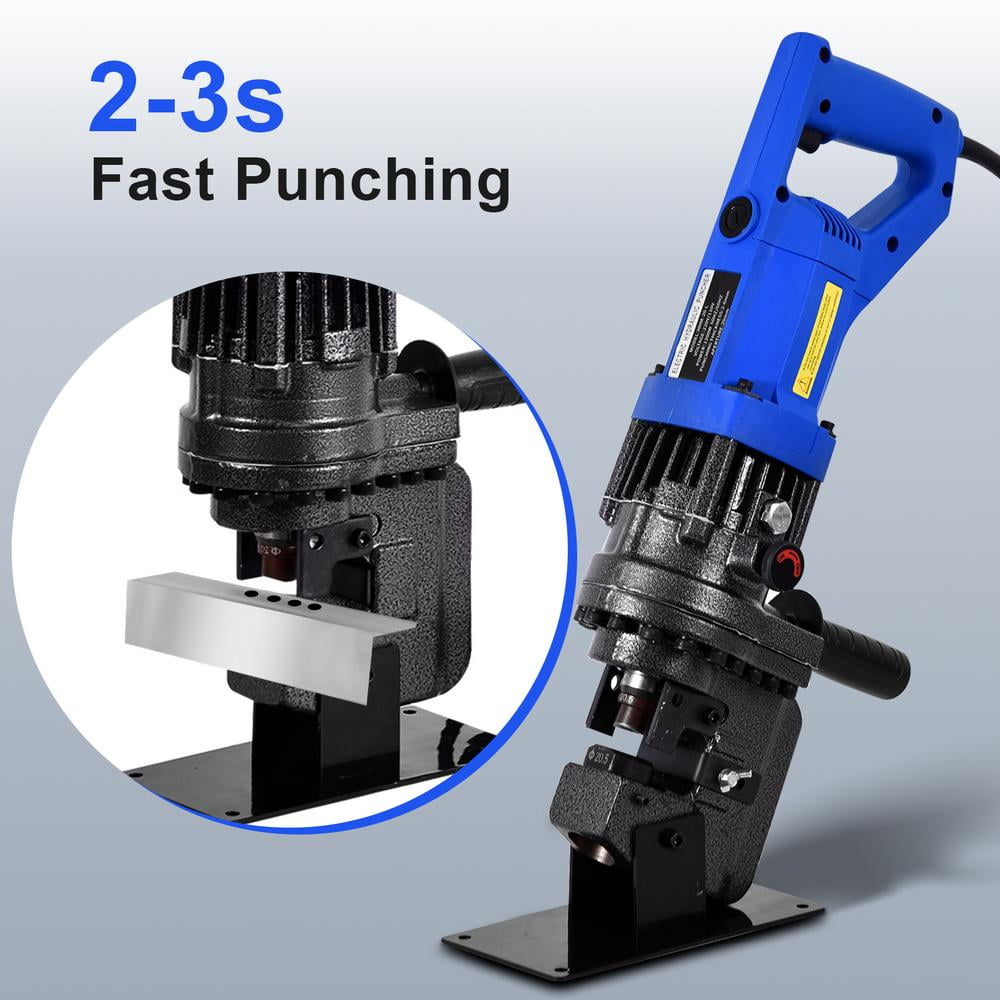 Heavy-Duty Hydraulic Punching Machine - 1200W Electric Hole Punch with ...