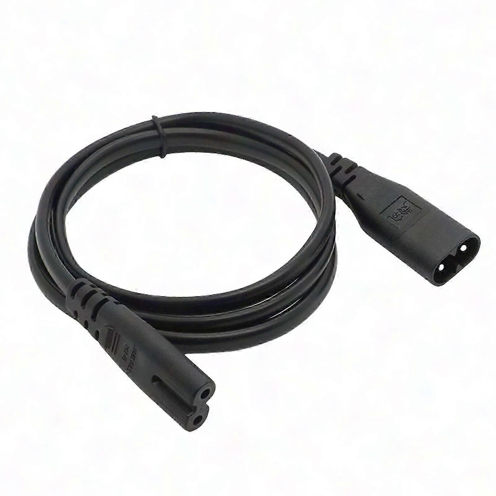 Heavy Duty IEC C7 to C8 Power Cable Adapter, 2 Copper Core Connectors ...