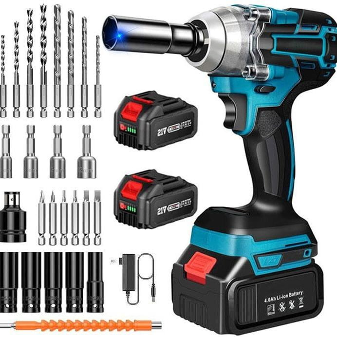 Heavy-Duty Impact Wrench for Trucks - 36V Lithium-Ion Power (750 ft-lbs ...