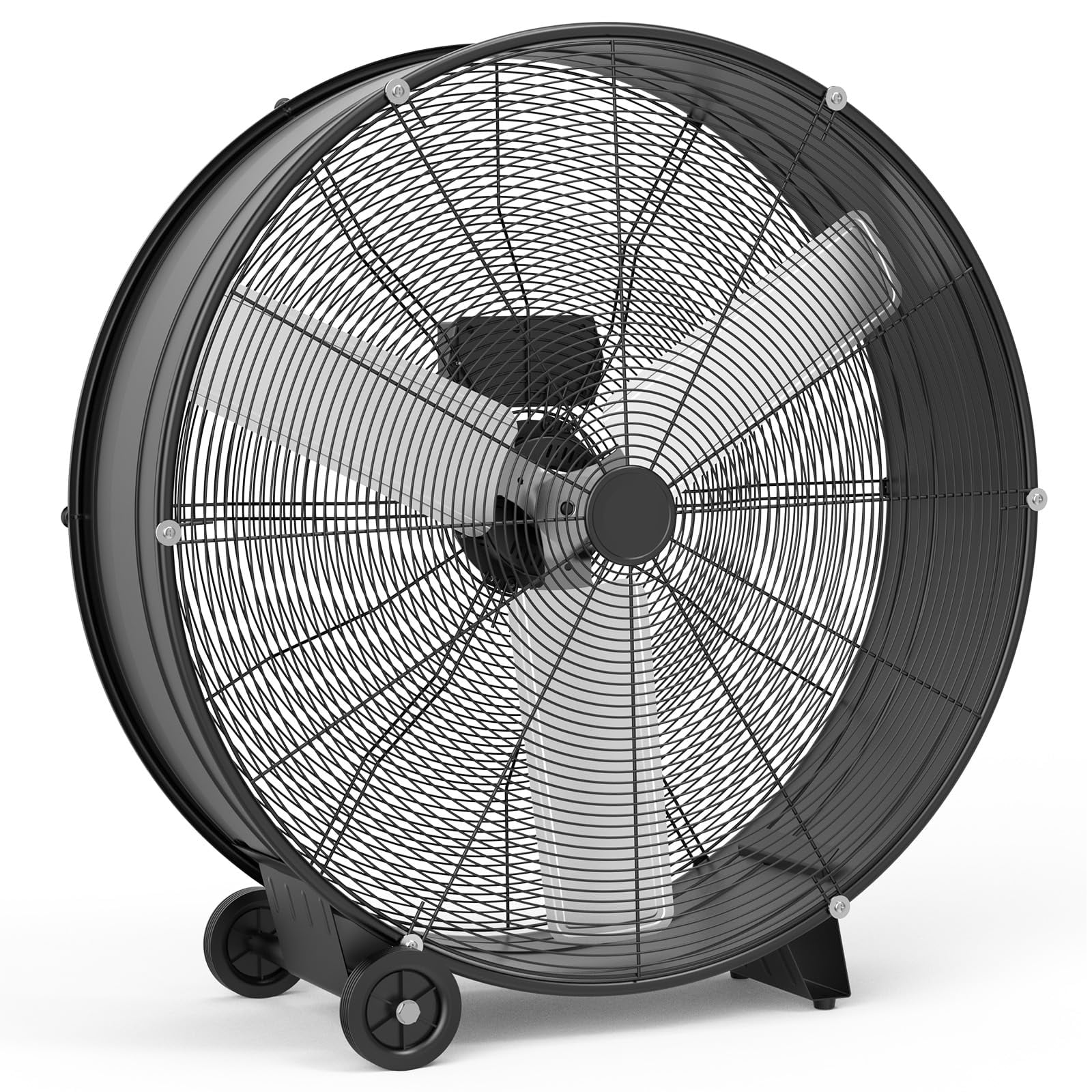Heavy-Duty Industrial Fan, 330W High Velocit Drum Fan, 3 Speeds, Up to ...