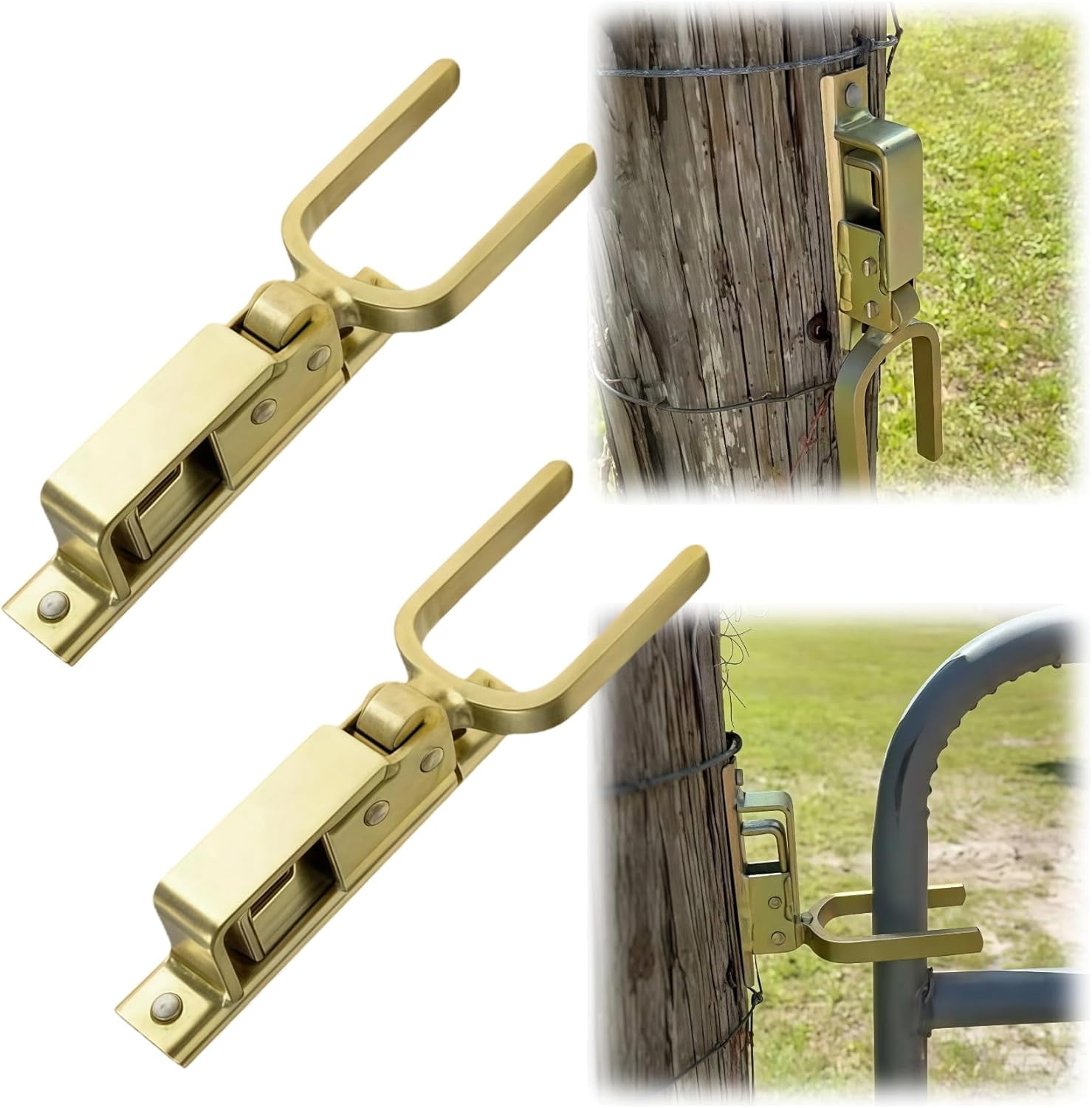 Heavy-Duty Instant Locking Gate Latch - One-Hand Auto-Lock for Vinyl ...