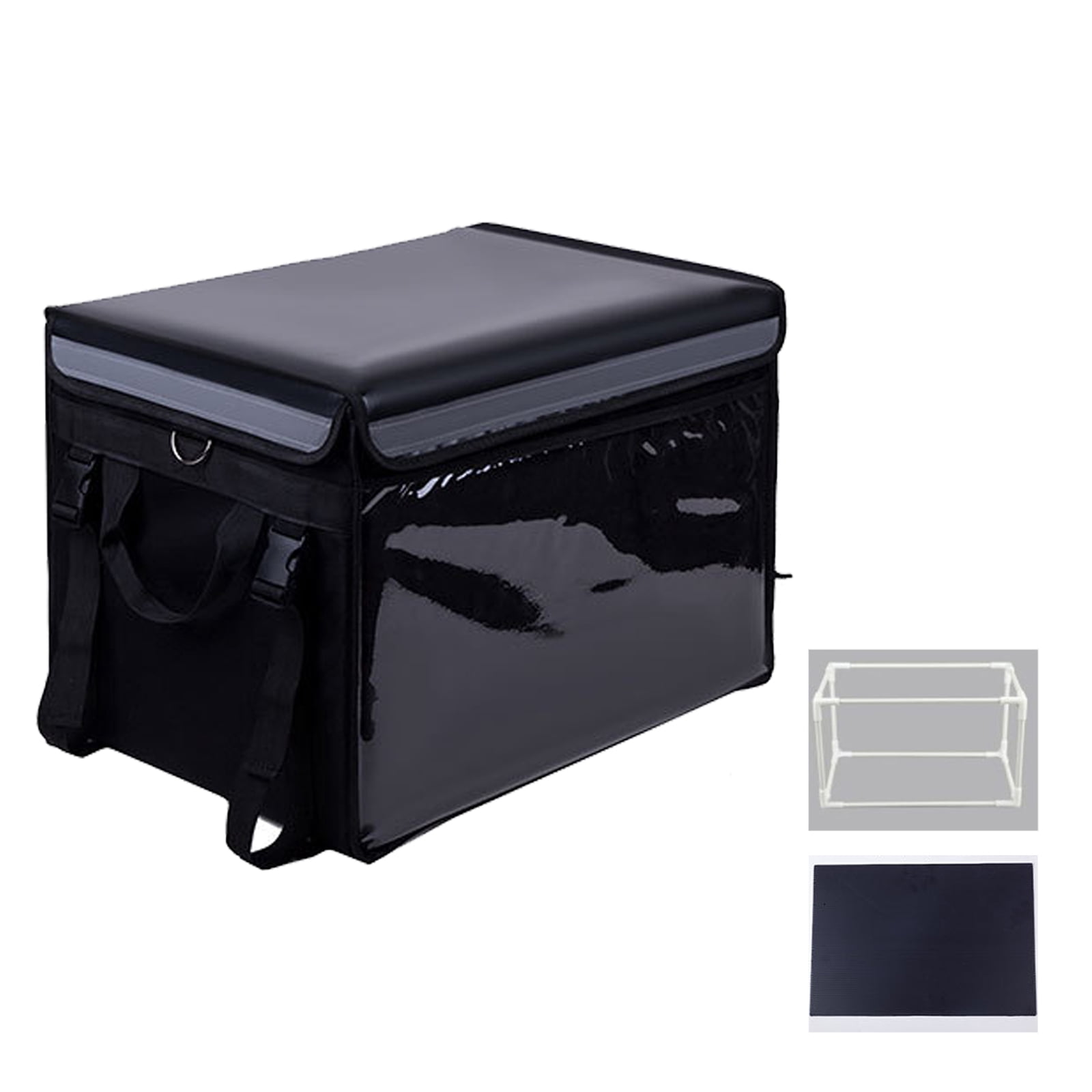 Heavy-Duty Insulated Delivery Box Carrier for Shipping in Black ...