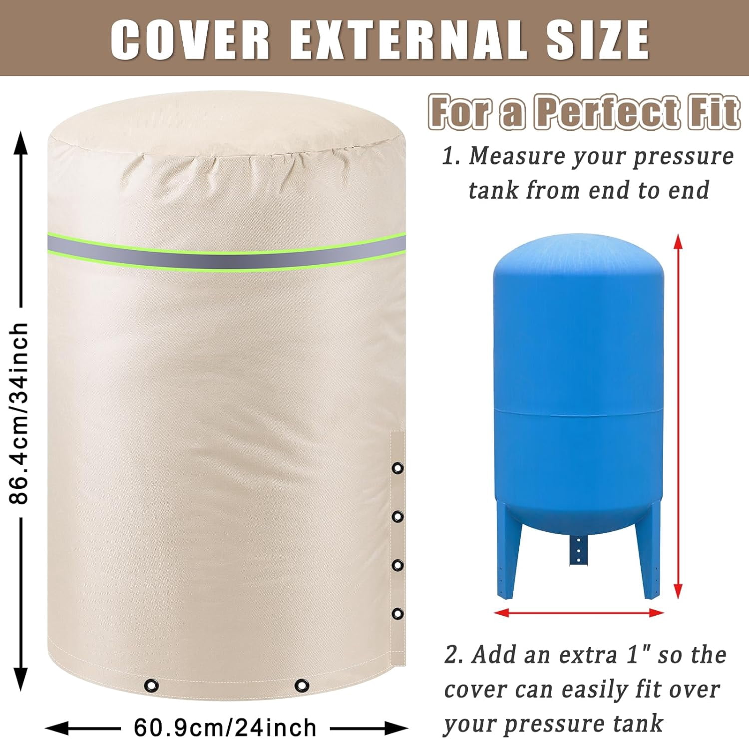 Heavy Duty Insulated Well Pump Cover 24" Diameter X 34" Height for ...