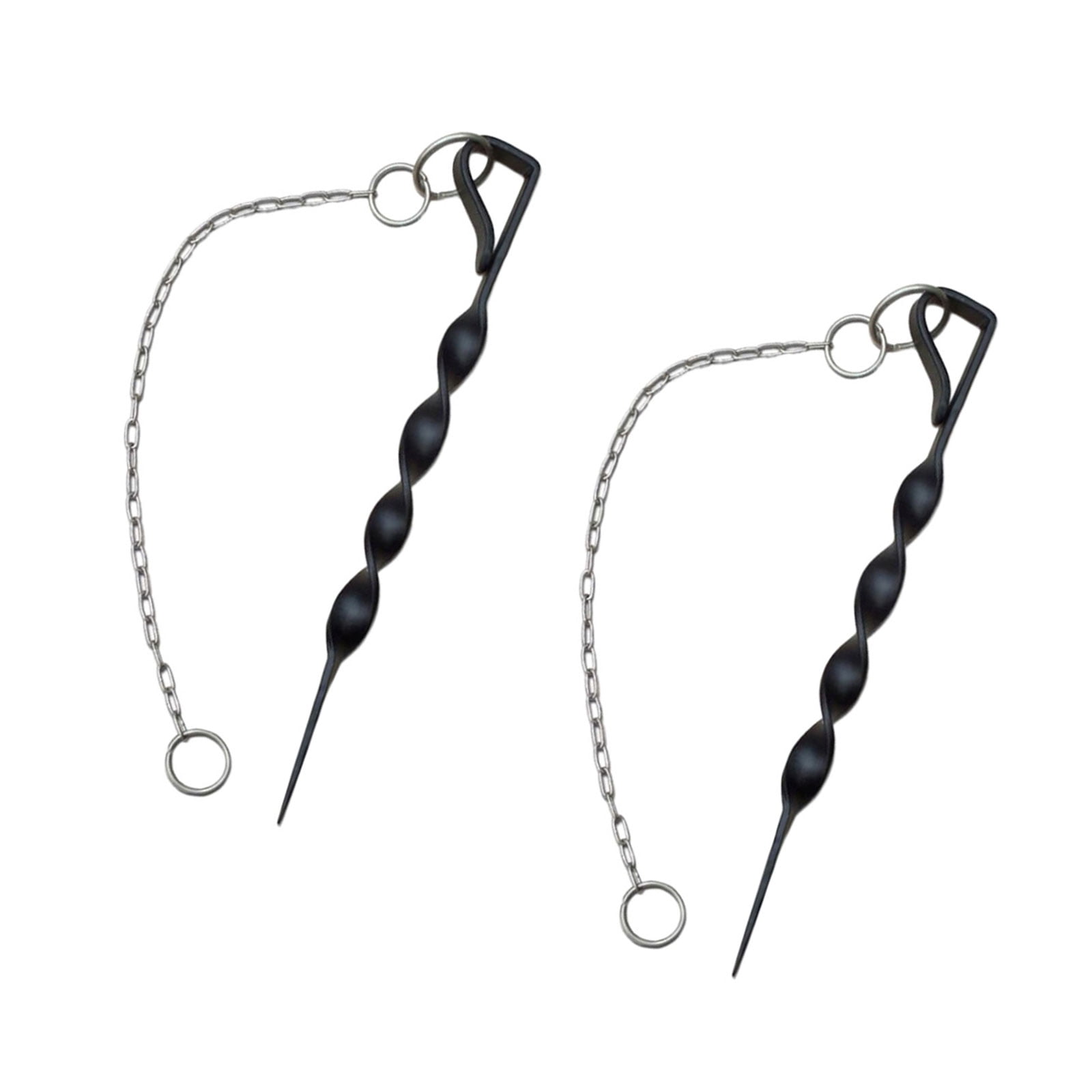 Heavy Duty Iron Rain Chain Ground Anchors Helical Stake With ...