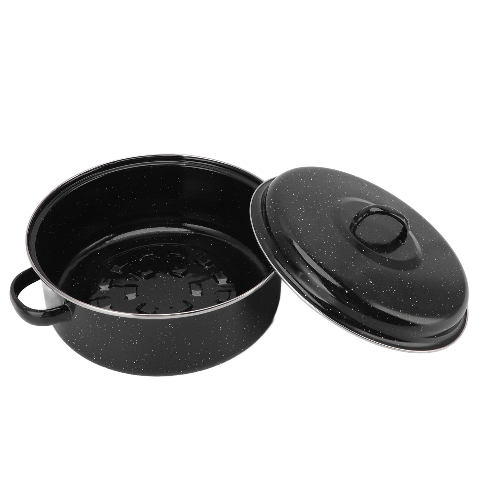 Heavy,Duty Iron Roasting Pan With Rack, , Evenly Cooked Meals, Safe ...