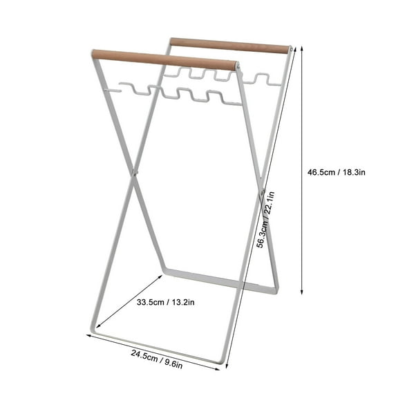 Heavy,Duty Iron Trash Stand, Convenient Folding Design For Garden ...