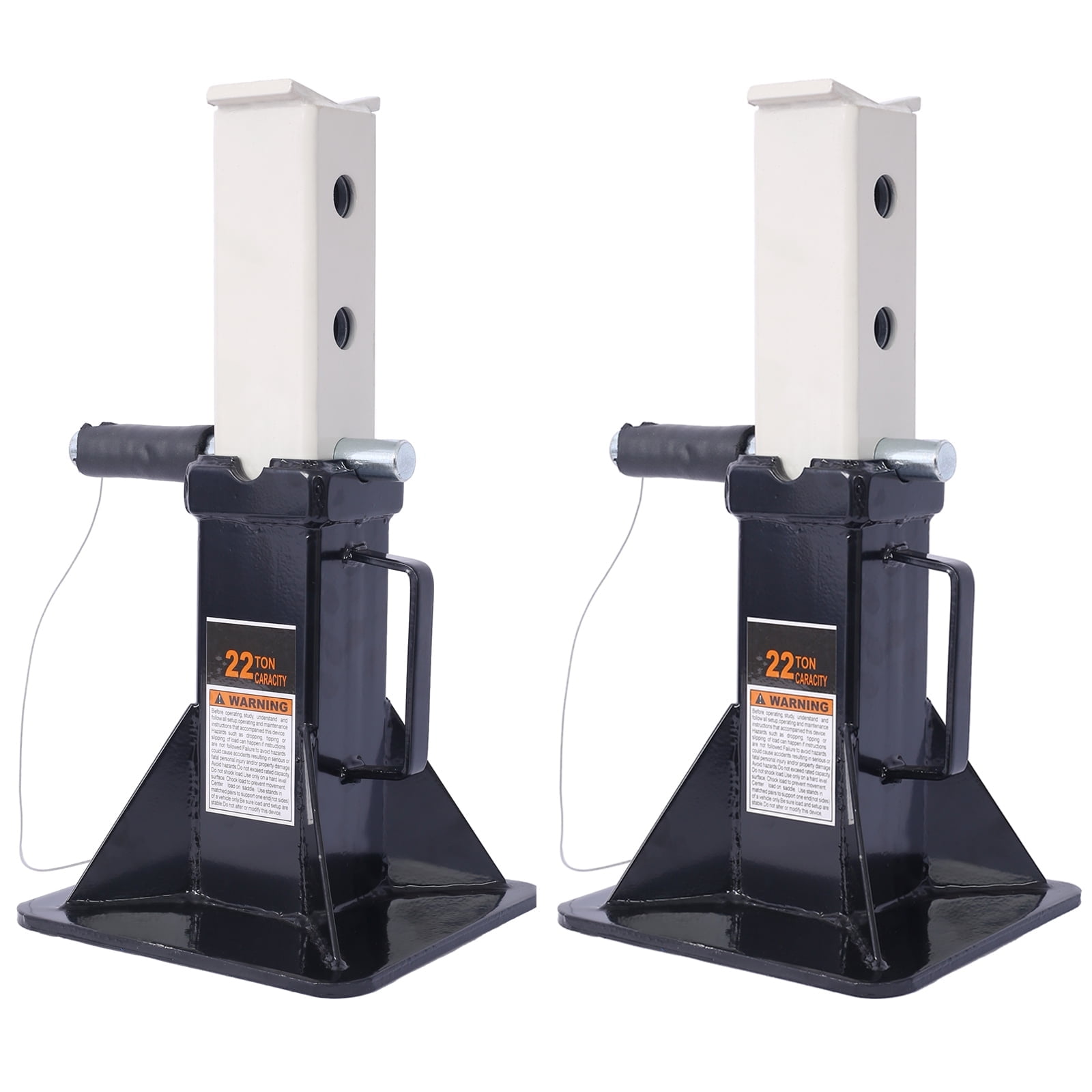 Heavy-Duty Jack Stands - 22 Ton Capacity - Adjustable Support Column ...