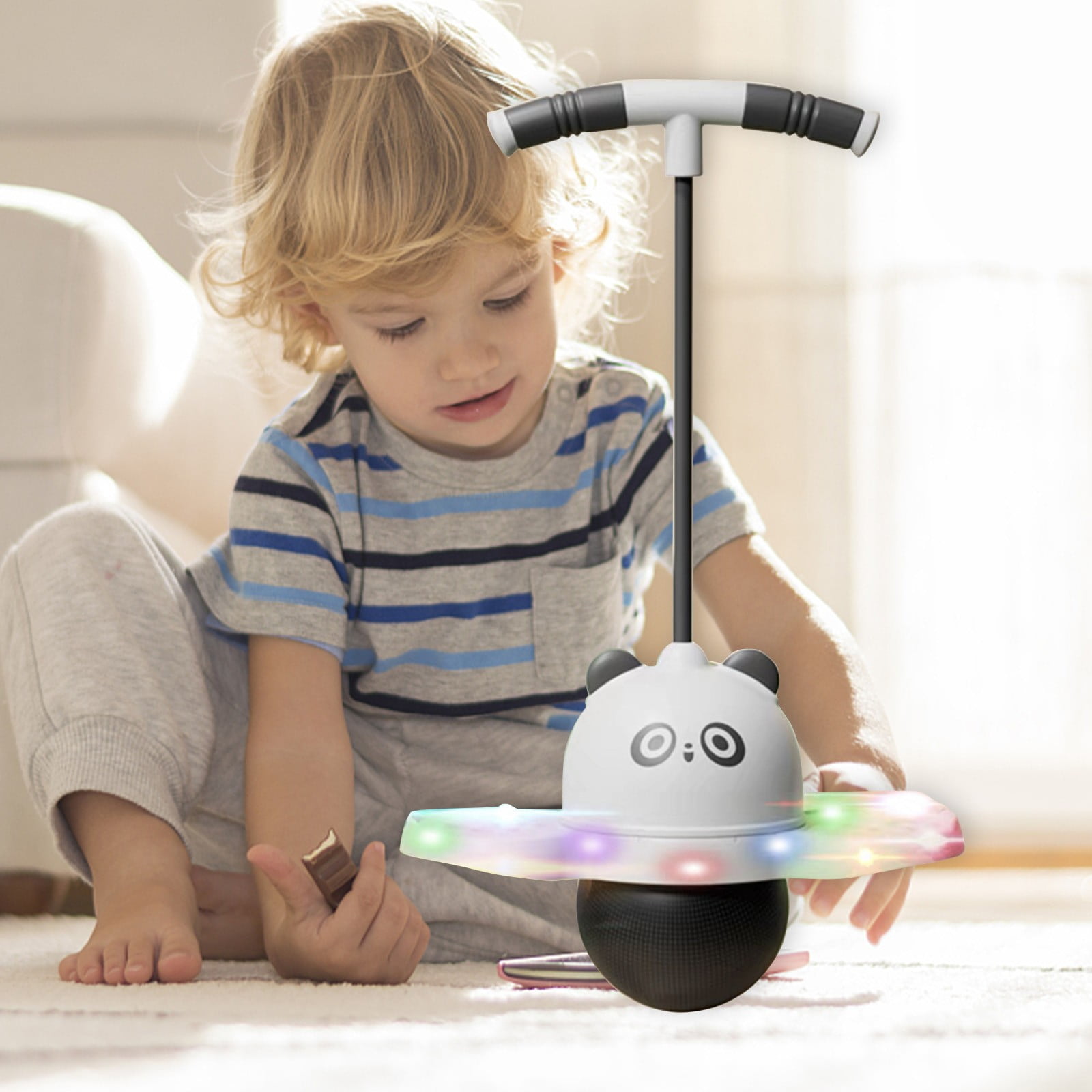Heavy-Duty Jumping Ball Toy w/ LED Lights - Supports 242lb (110kg) for ...