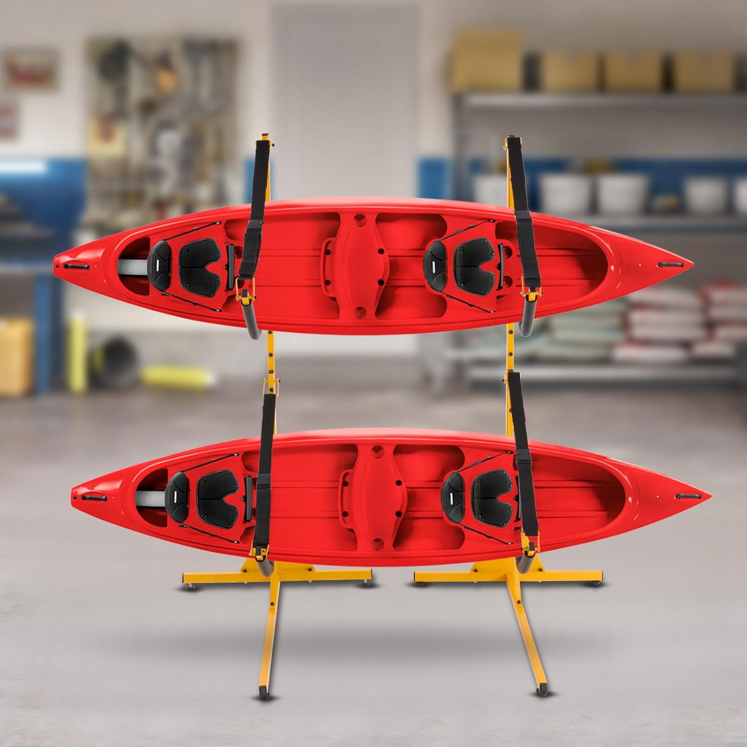 Heavy Duty Kayak Storage Rack for 2 Kayaks, Modern Load 240 Lbs Kayak ...