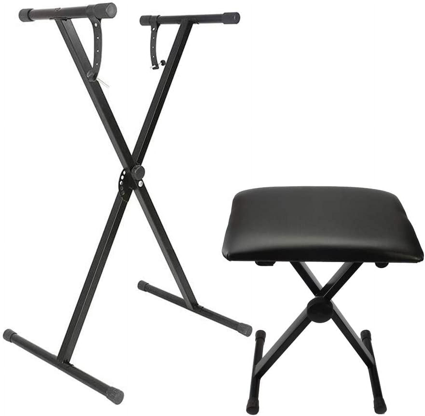 Heavy Duty Keyboard Stand and Bench, Adjustable Height and Portable ...