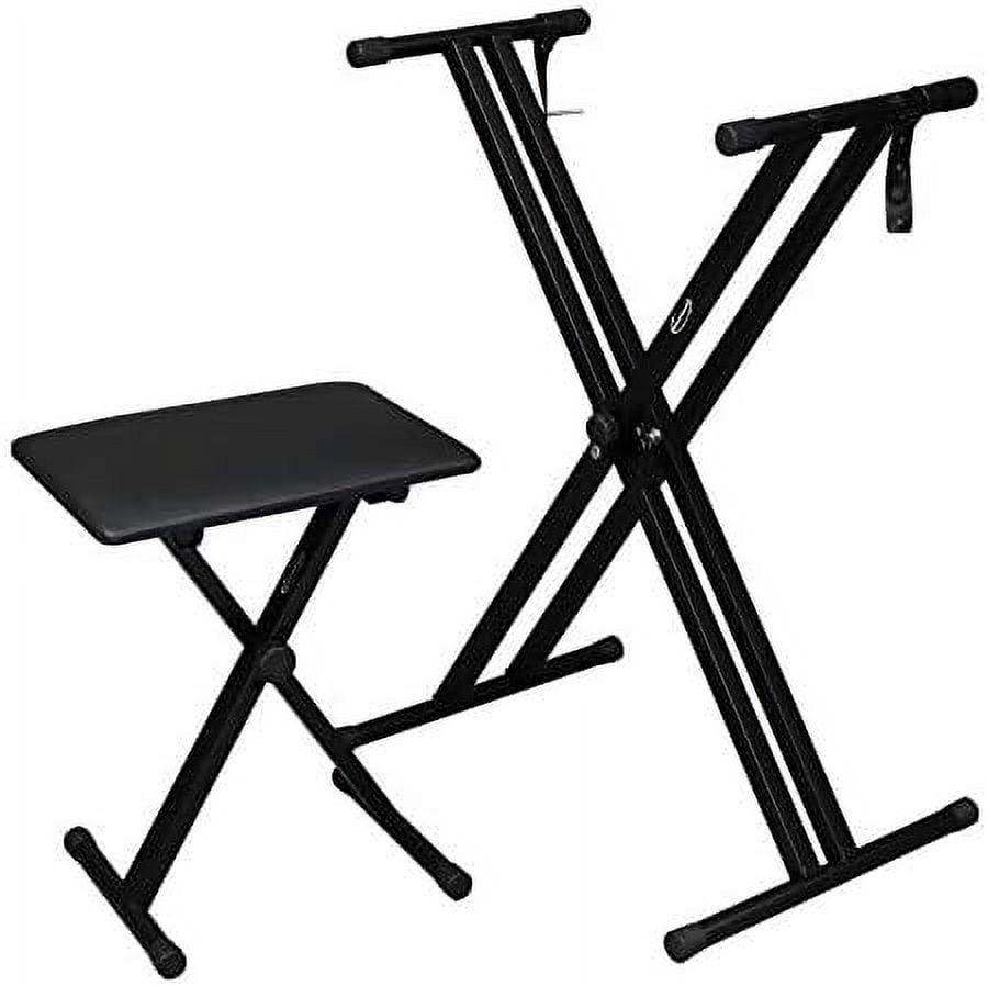 Heavy Duty Keyboard Stand and Bench, Piano Stand and Keyboard Bench ...