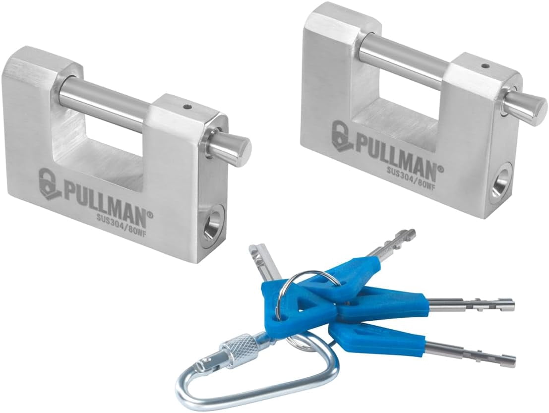 Heavy Duty Keyed Alike Padlocks with 4 Keys - High Security Locks for ...