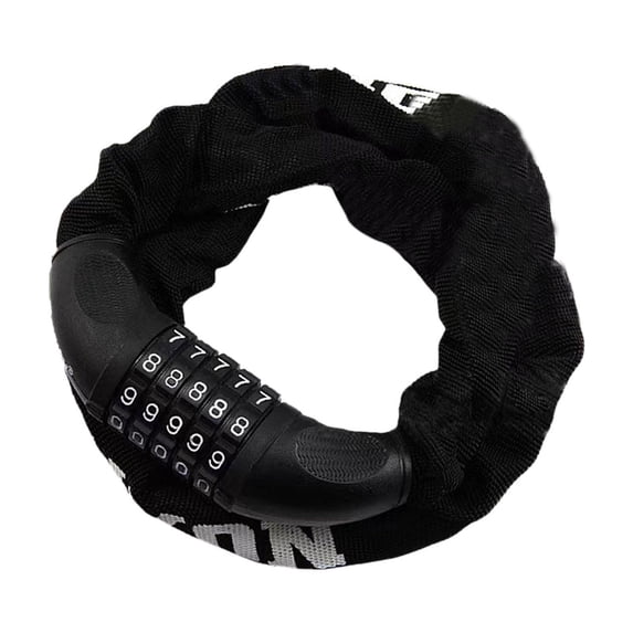 Heavy Duty Keyless Combination Bike Chain Lock with 5 Digit Resettable ...