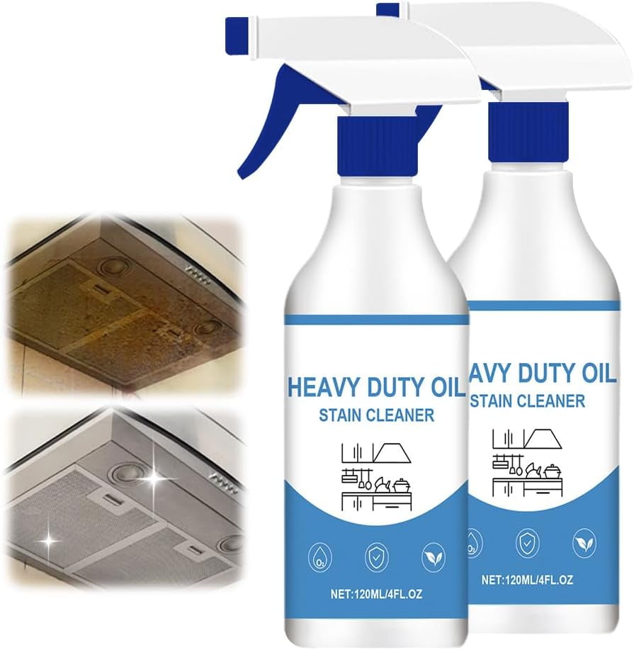 Heavy Duty Kitchen Degreaser Cleaner Spray, 120 ML Degreaser Cleaner Heavy Duty, Multipurpose ...