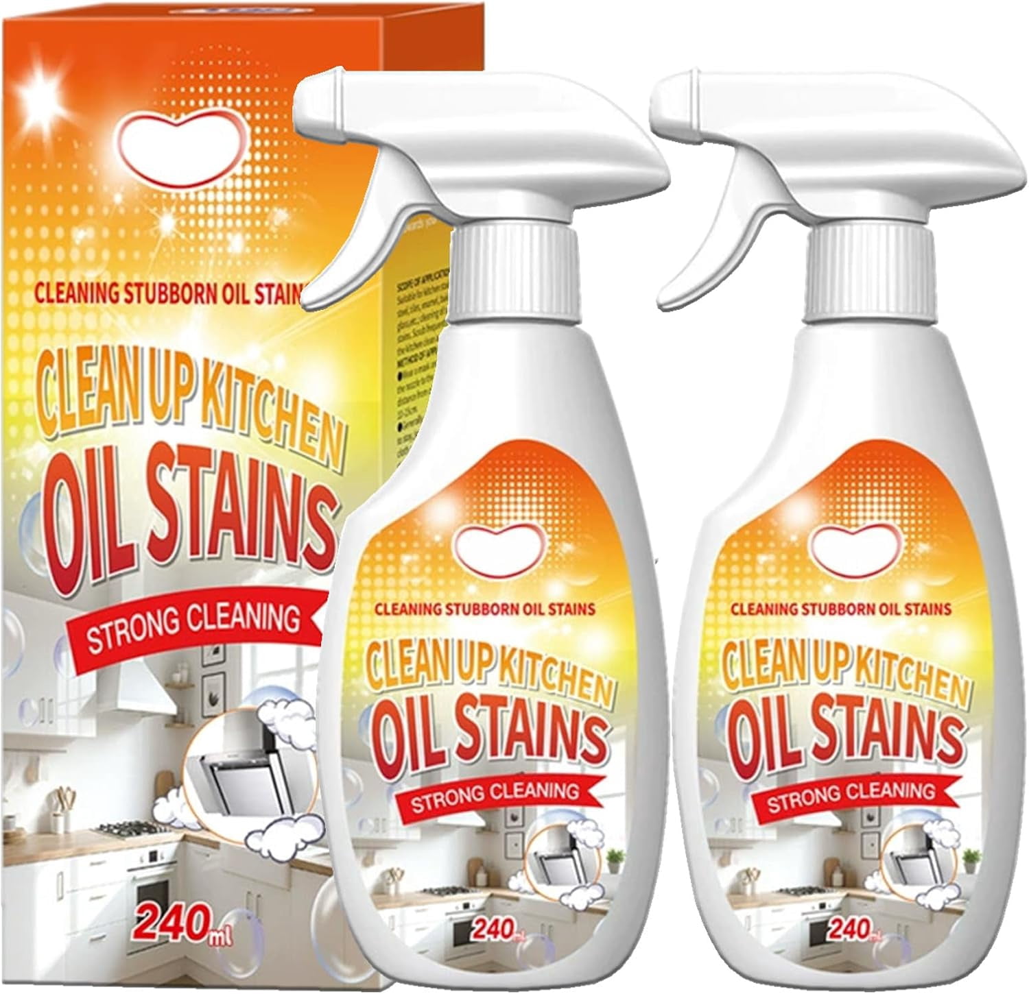 Heavy-Duty Kitchen Degreaser Foam Cleaner, Heavy Oil Stain Cleaner ...