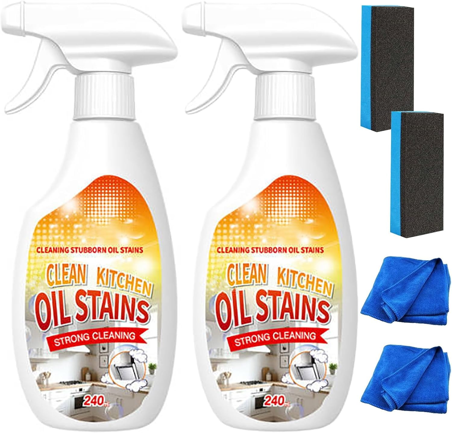 Heavy-Duty Kitchen Degreaser Foam Cleaner for Stove, Oven & Grill ...