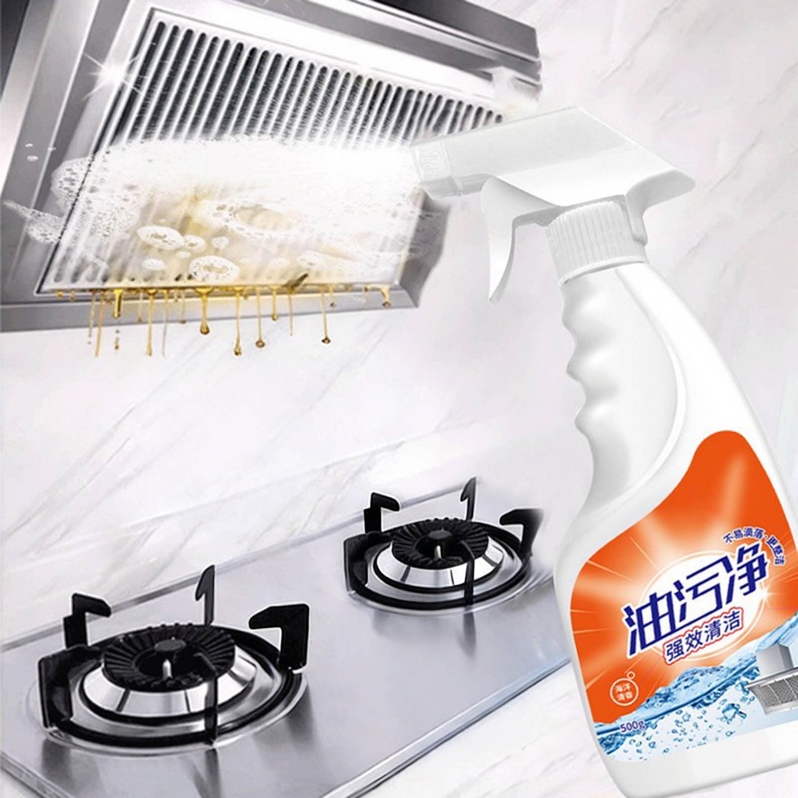 Heavy-Duty Kitchen Degreaser Spray, Fast Oil Stain Dissolver for Stove ...
