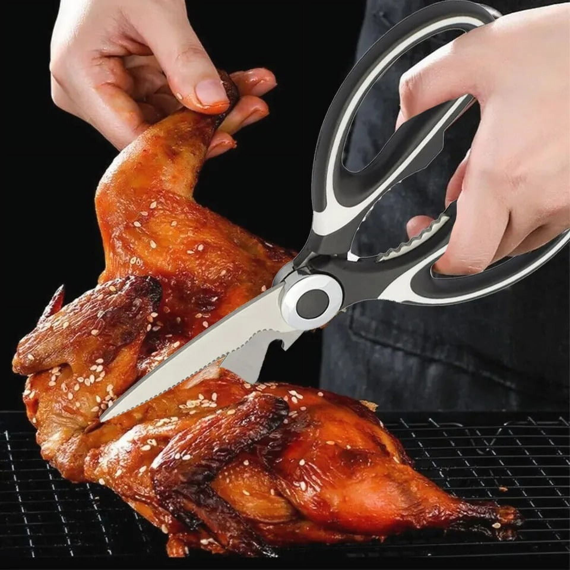 Heavy Duty Kitchen Scissors Shears Sharp Chicken Cooking Food Meat ...