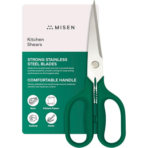 Heavy Duty Kitchen Shears - Comfortable Ambidextrous Scissors for Meat ...