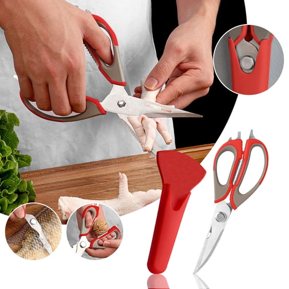 Heavy Duty Kitchen Shears Detachable Multifunctional Stainless Steel ...