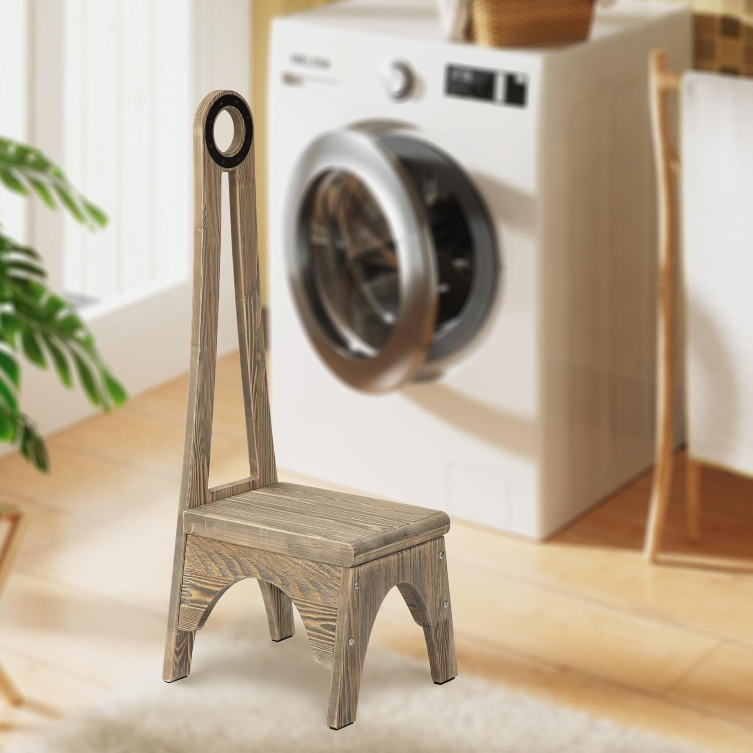 Heavy Duty Kitchen Step Stool with Handle, Besuerte Vintage Step Stool ...
