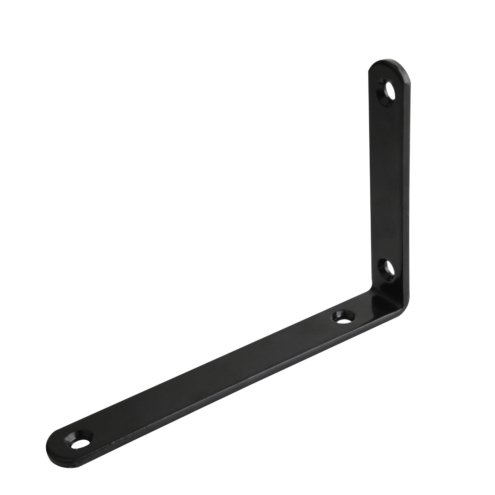 Heavy Duty L Bracket, 6 Inch Black Steel Shelf Bracket, Corner Brace ...