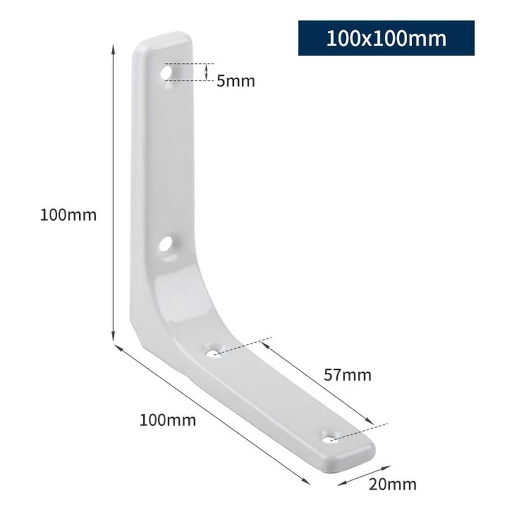 Heavy Duty L Shaped Steel Shelf Wall Mount Brackets For Diy Home Decor ...