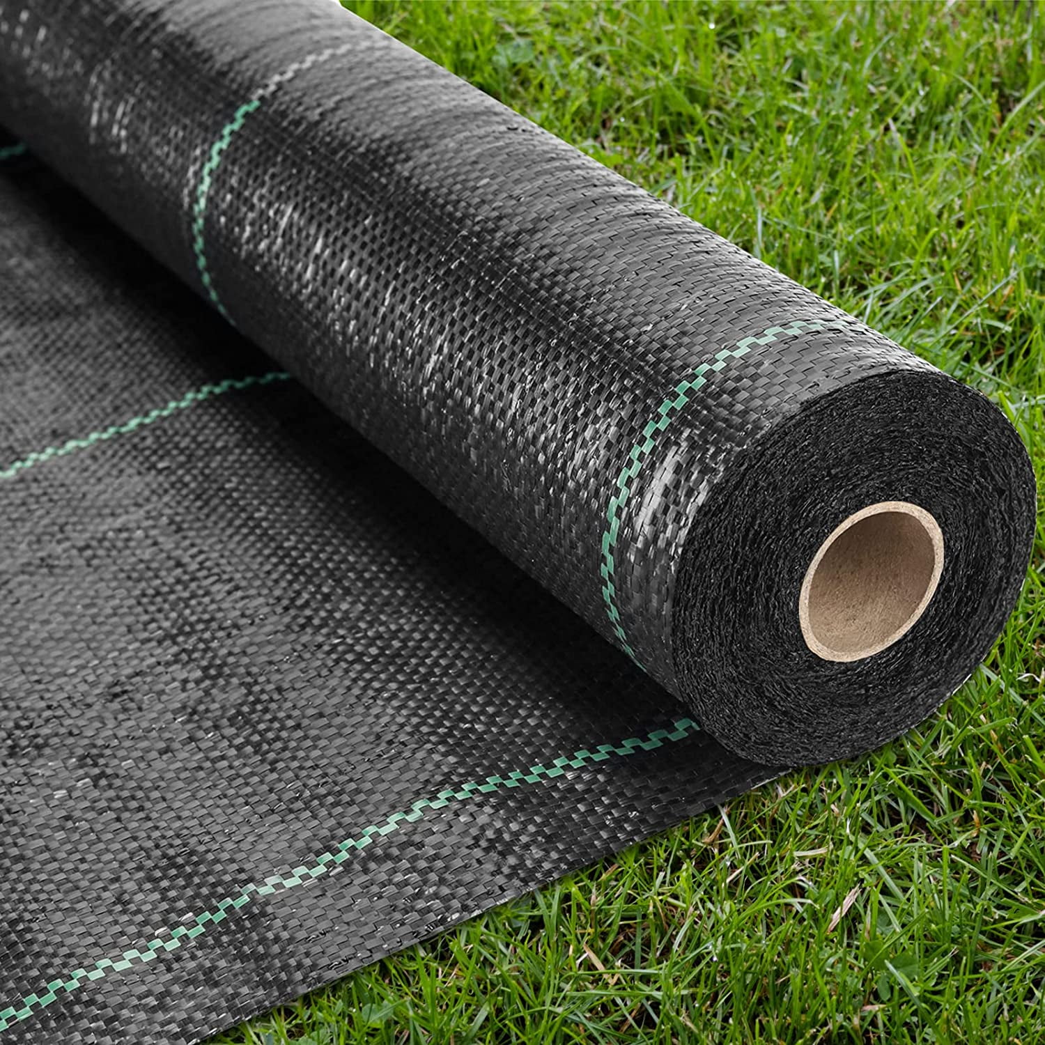 Heavy Duty Landscape Fabric Garden Weed Barrier Fabric 6ft x 100ft Easy ...