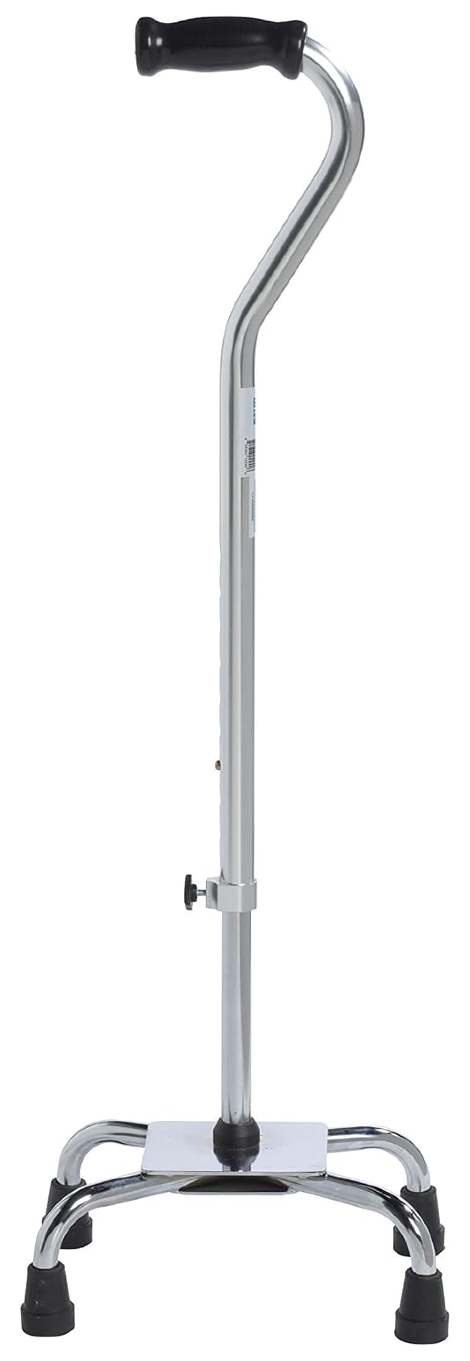 , Heavy Duty Large Base Quad Cane Chrome - Walmart.com