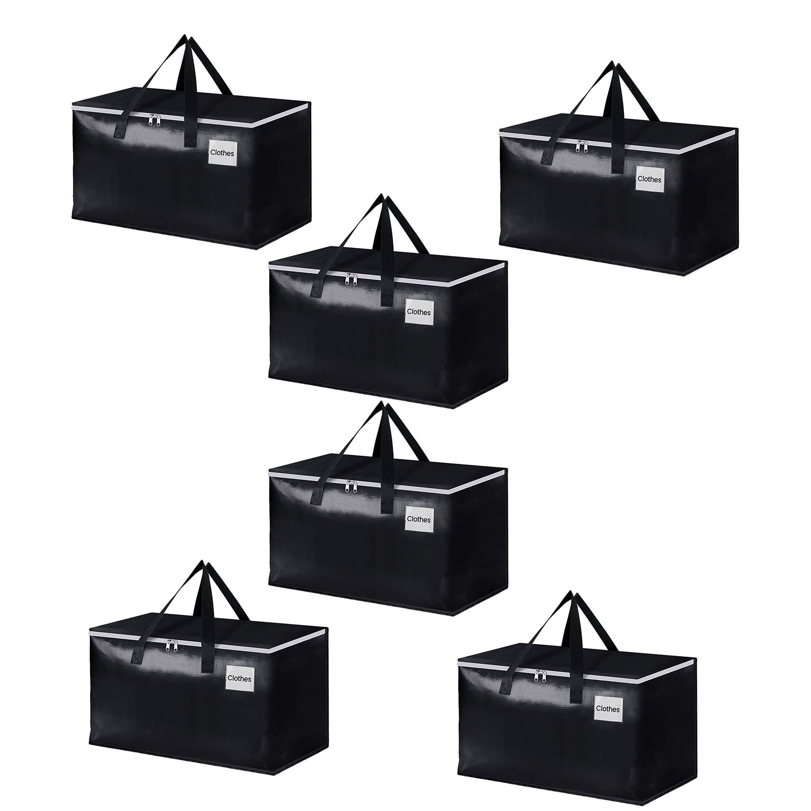 Heavy Duty Large Moving Bags with Backpack Straps Storage Toted for ...