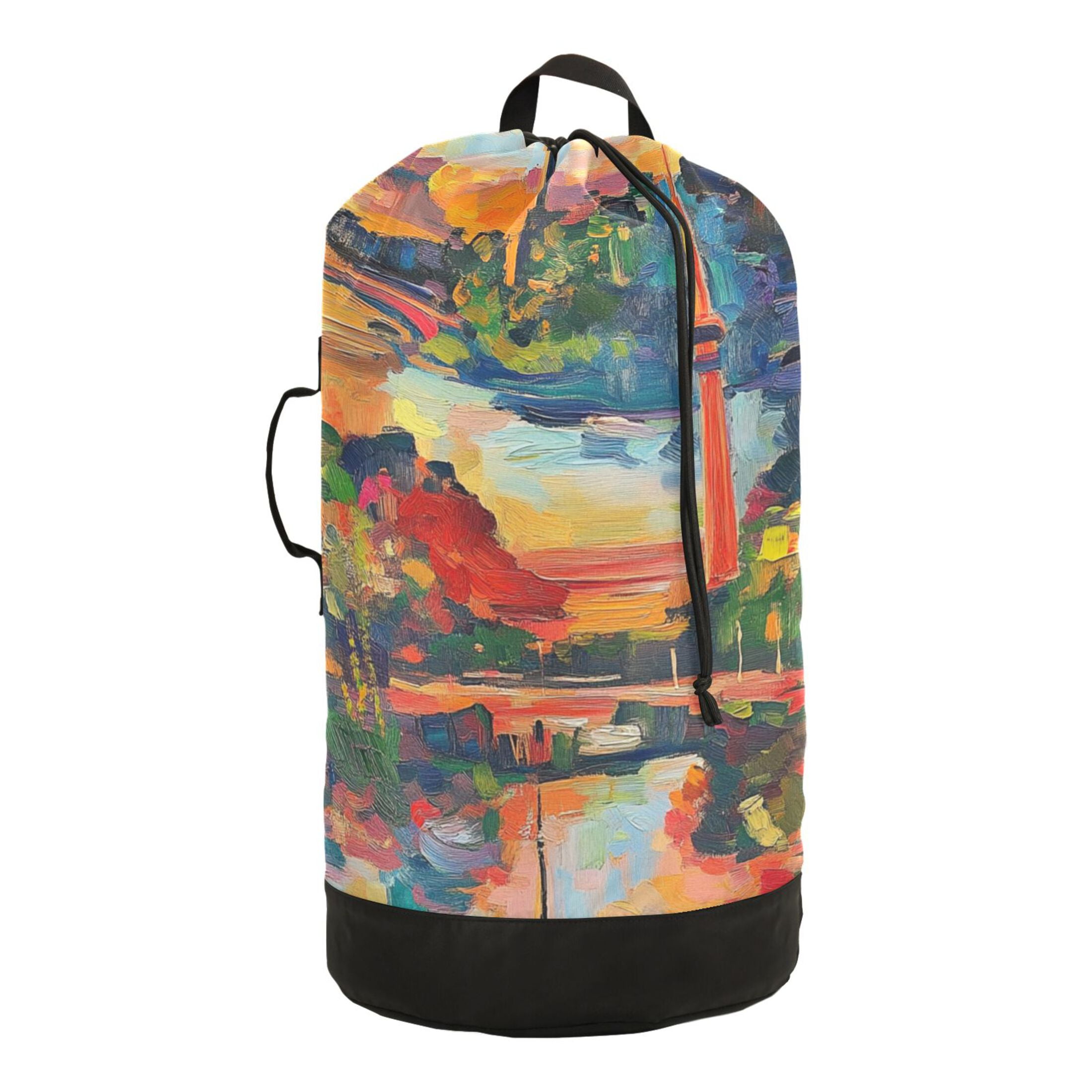 Heavy-Duty Laundry Backpack Backpack Laundry Bag with Drawstring ...