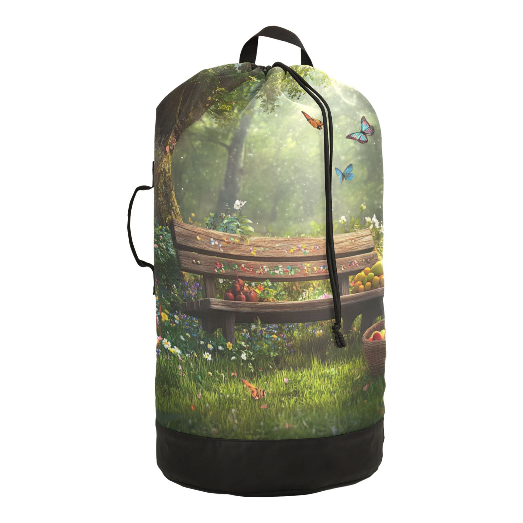 Heavy-Duty Laundry Backpack Backpack Laundry Bag with Drawstring ...