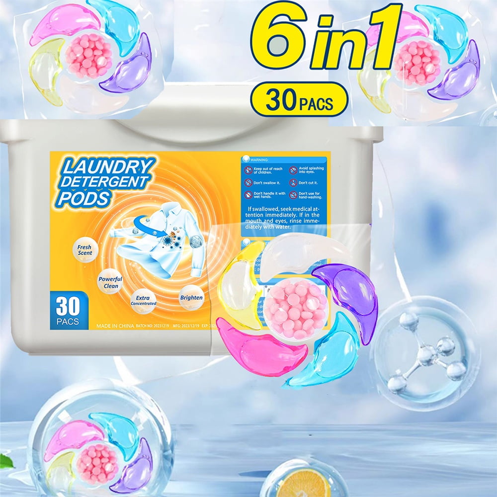 Heavy-Duty Laundry Beads (30/40/50pcs) - No Residue, Formaldehyde-Free ...