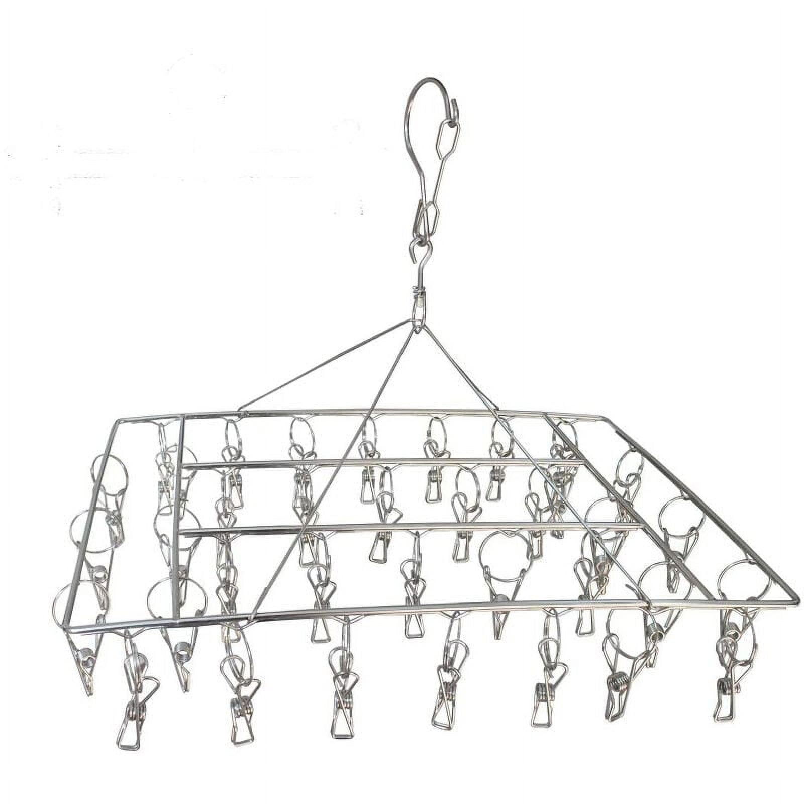 Heavy Duty Laundry Drip Hanger, Tight Sturdy Stainless Steel Clips for ...