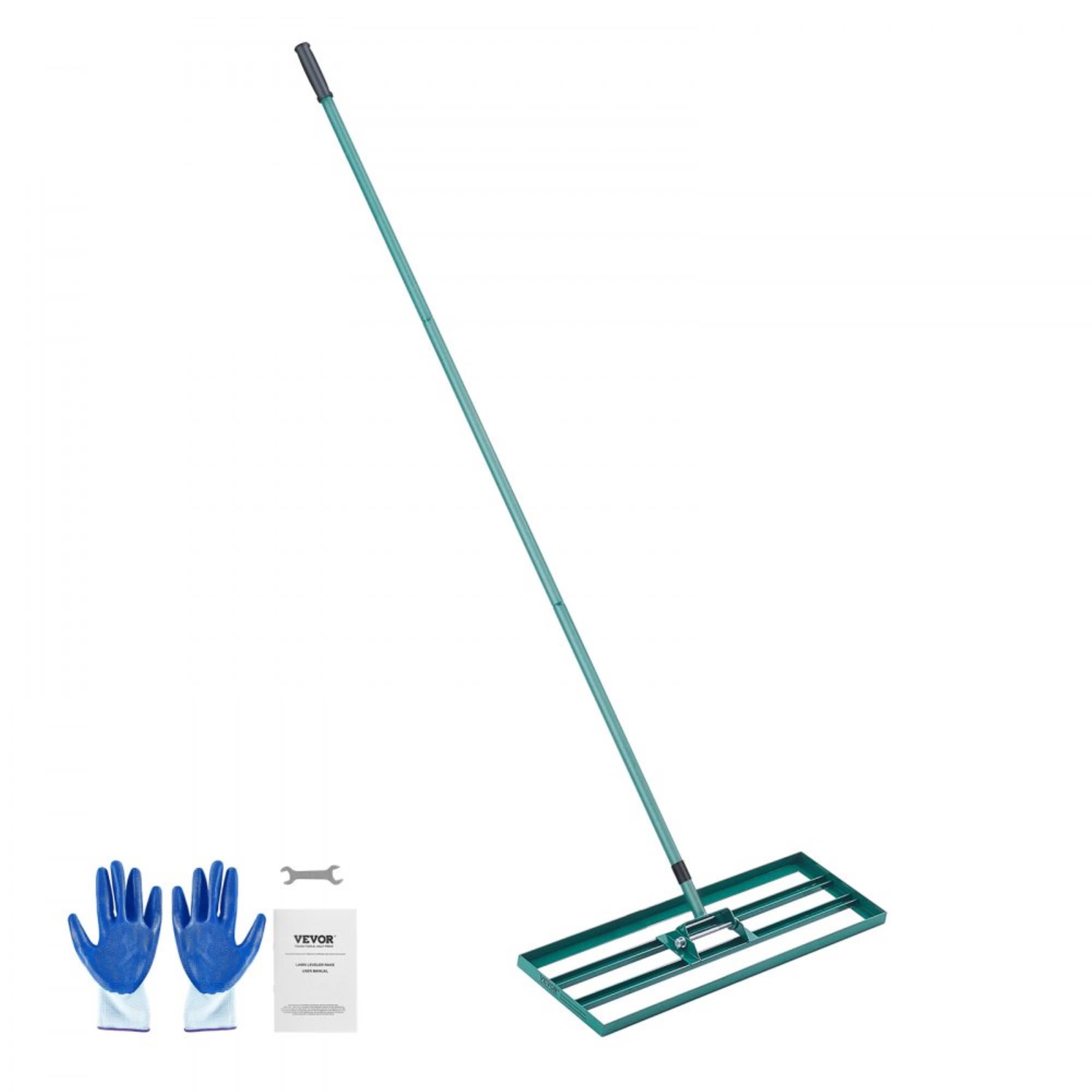 Heavy-Duty Lawn Leveling Rake - 30x10 with 78 Steel Handle, Perfect for ...