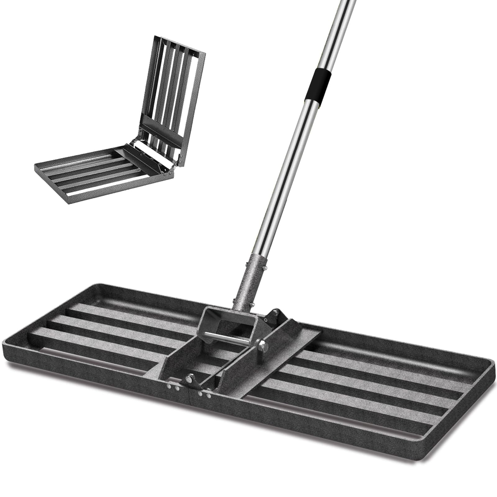 Heavy-Duty Lawn Leveling Rake RRF12 Levelawn Tool with Plate & 6.2FT ...