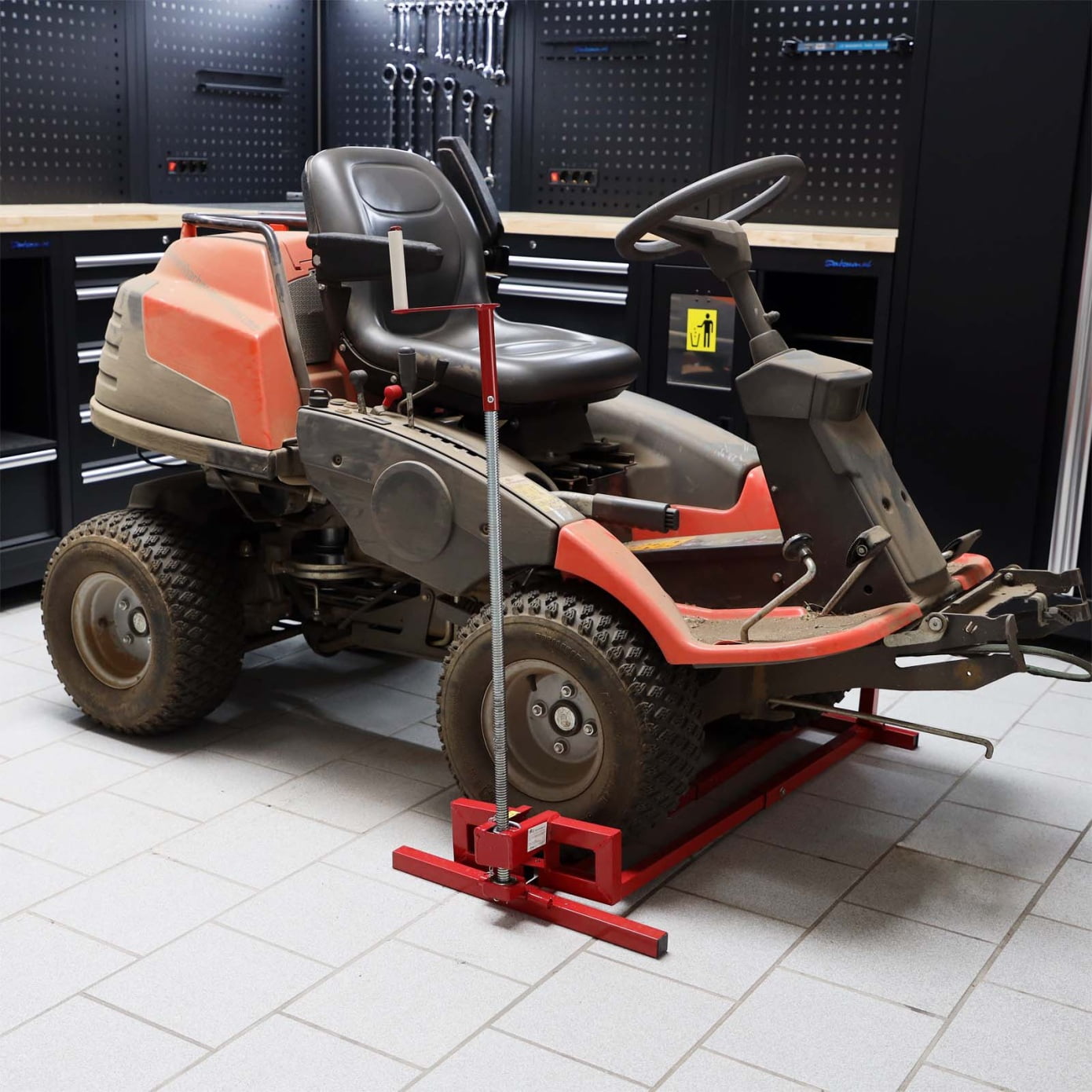 Heavy-Duty Lawn Mower Lift Jack with 45° Tilt & 880 lbs Capacity ...