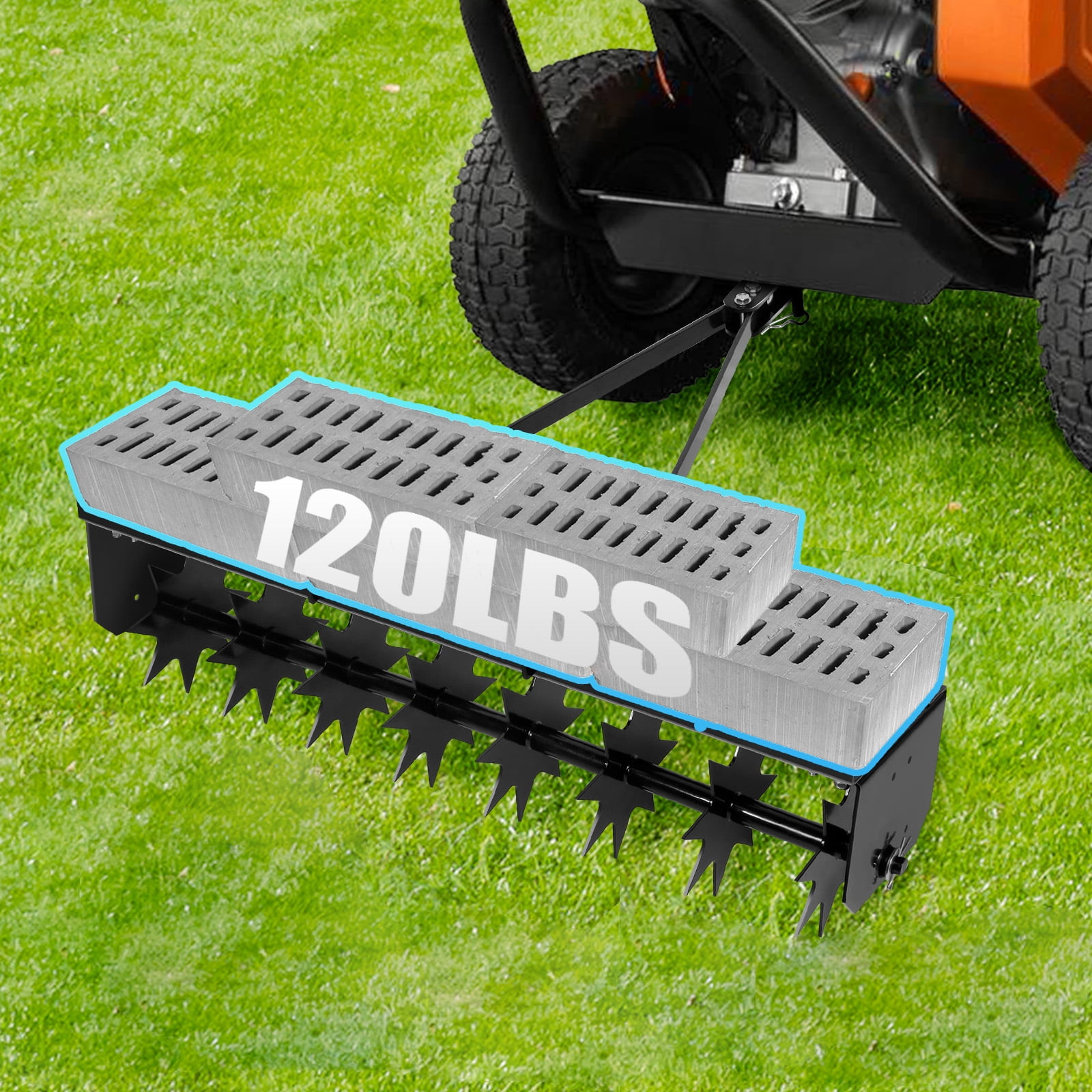 Heavy Duty Lawn Soil Aerator, Rolling Lawn Aerators, Tow Behind Spike ...